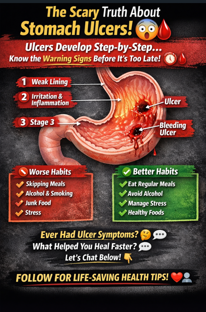 “Ulcer No Just Start in One Day: See How It Builds Up in Your Body (And ...